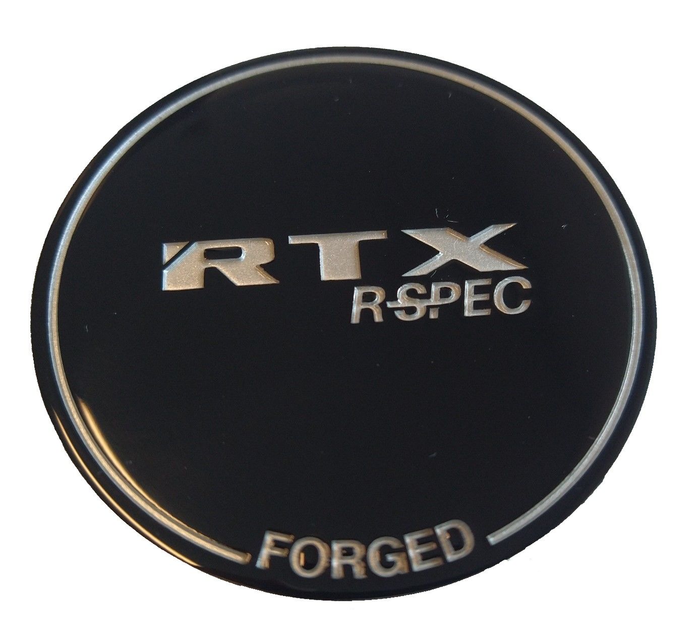 RTX 8100K62EB1C1RS - Center Cap Gloss Black RTX R-Spec Forged Engraved
